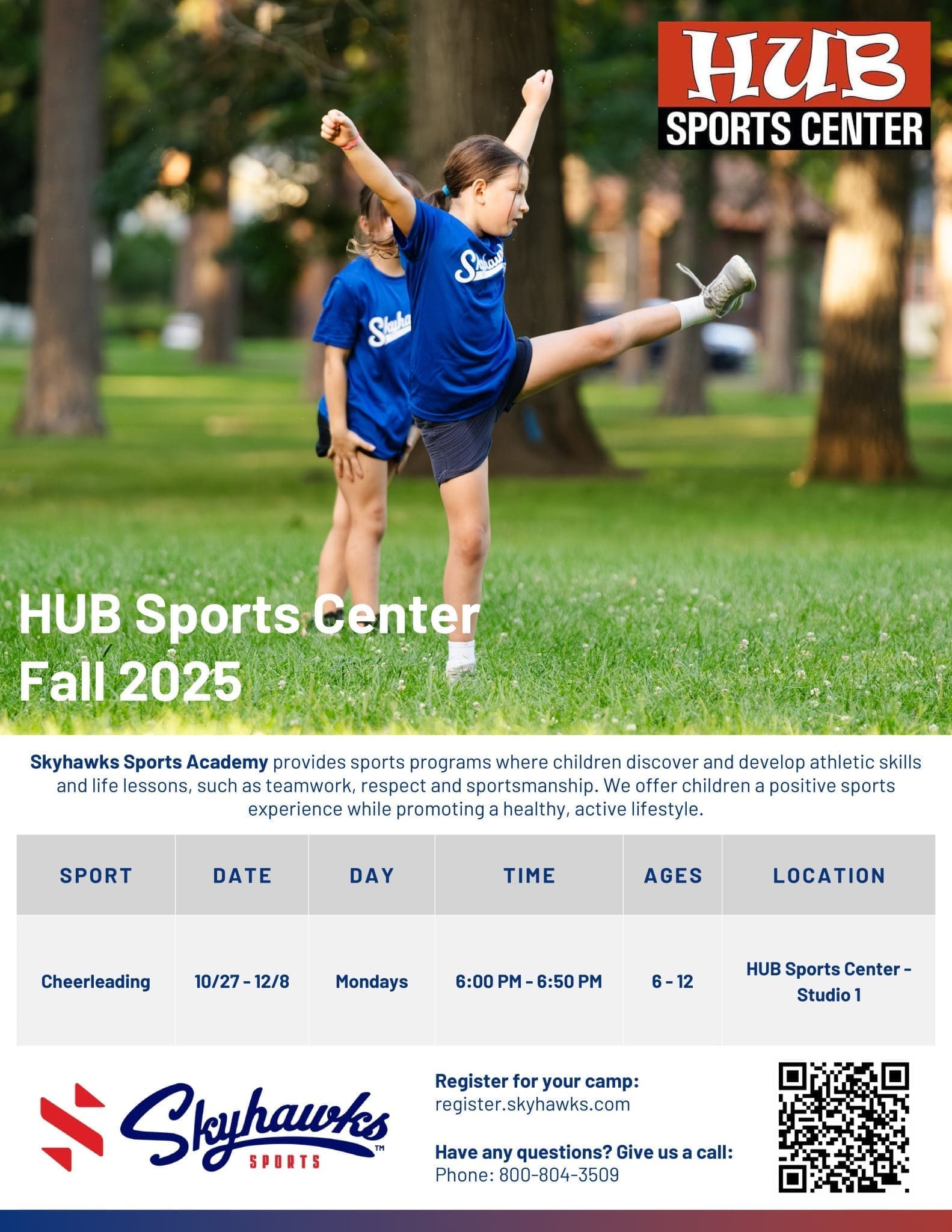 Skyhawks Cheerleading | Hub Sports Center